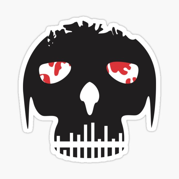 "Skull Face" Sticker by Shinestar | Redbubble
