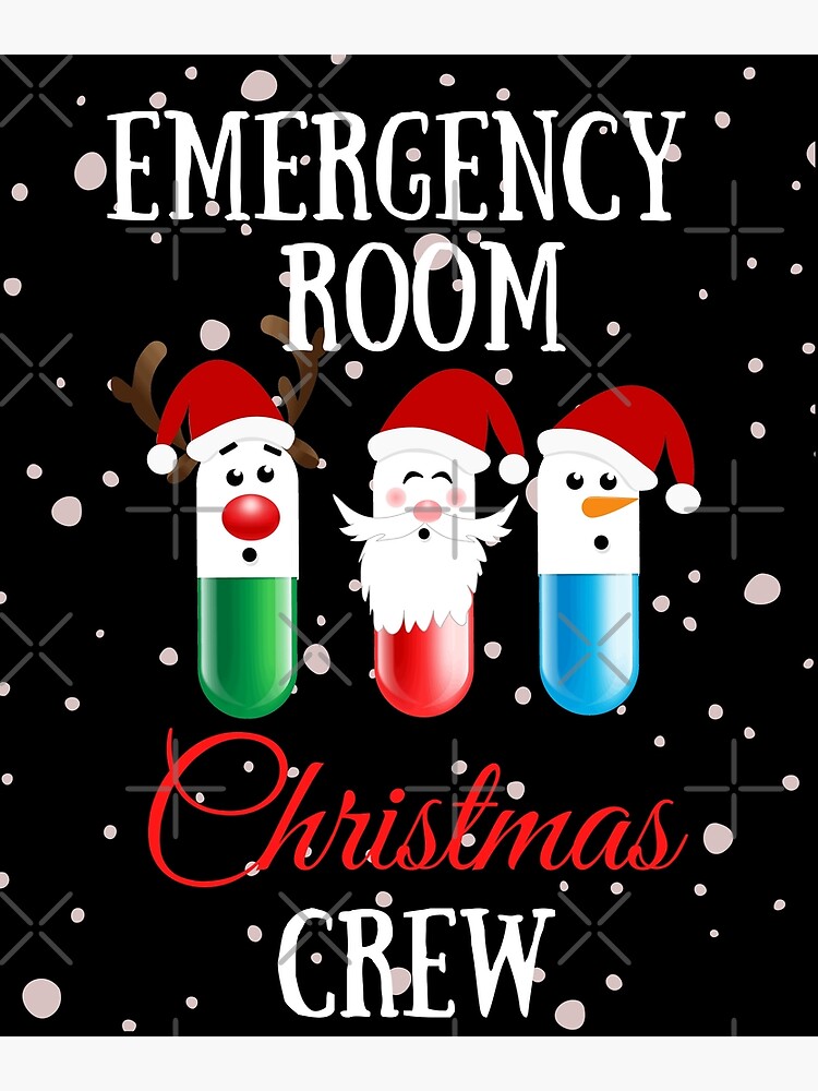 "Emergency Room Christmas Crew Funny Christmas gift Doctors and Nurses ...
