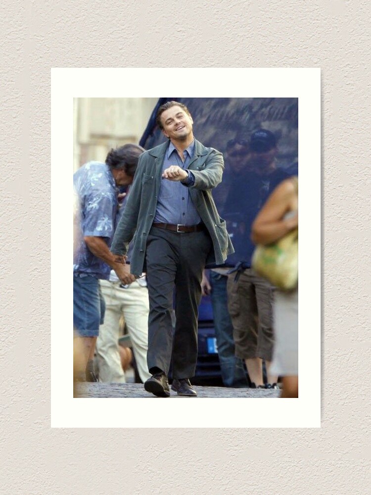 "Strutting Leo - Walking Happily Leonardo dicaprio meme" Art Print by ...