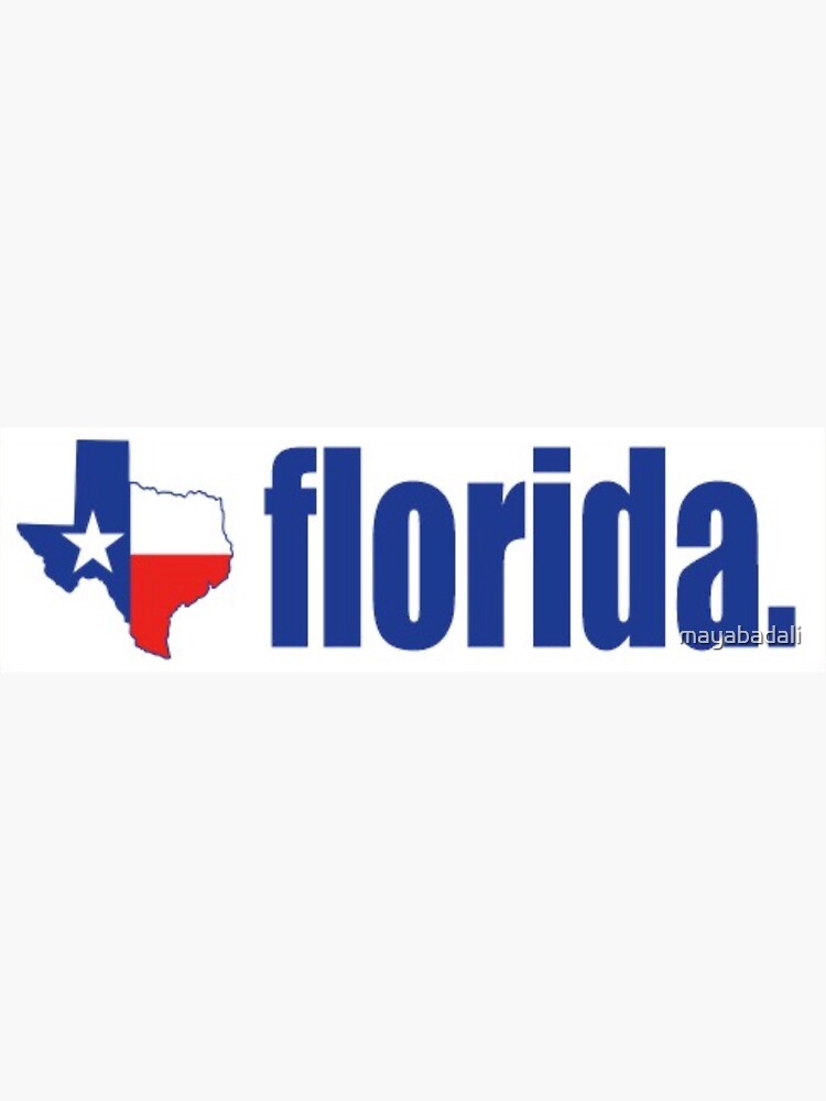 ""Florida" Texas - Fun Joke sticker/Magnet" Sticker for Sale by ...