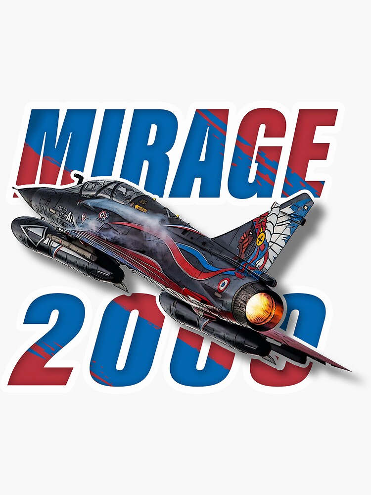 "Mirage 2000" Sticker for Sale by Le-Graoully | Redbubble