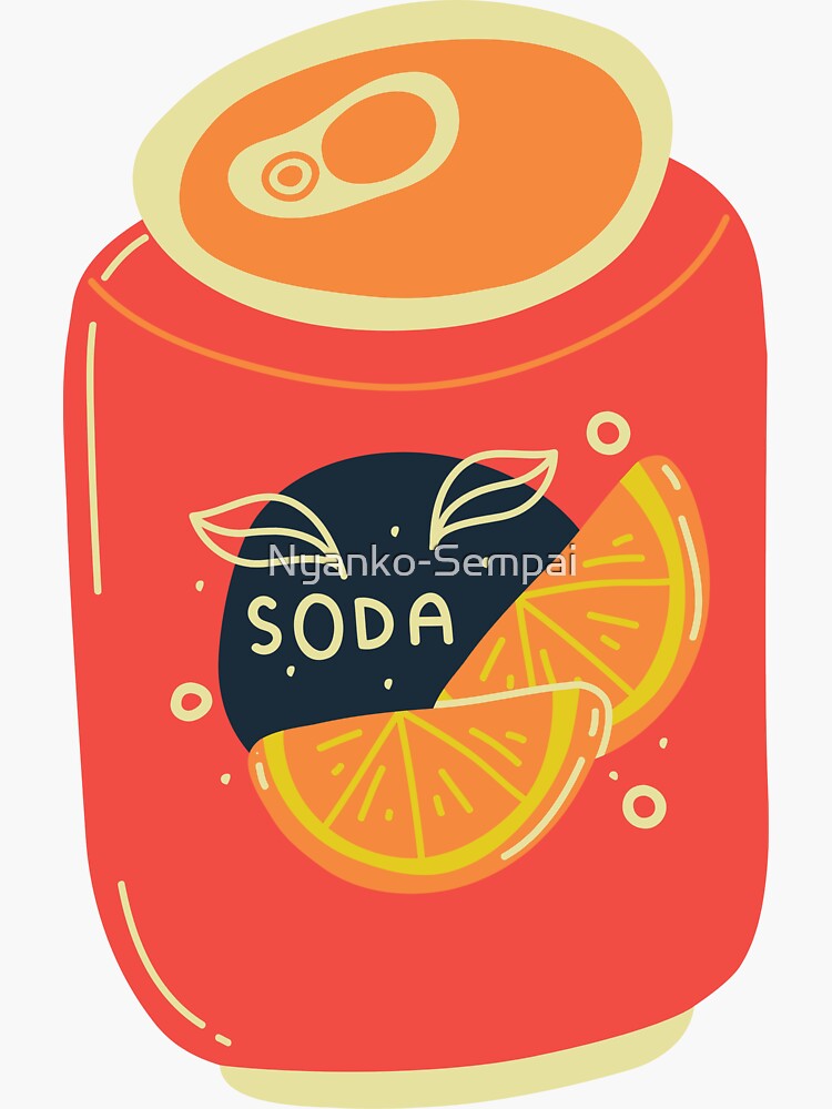 "Kawaii soda can" Sticker by Nyanko-Sempai | Redbubble