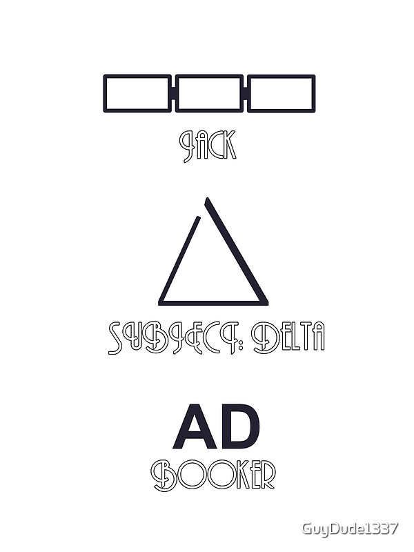 "Bioshock Protagonist Symbols - Names" by GuyDude1337 | Redbubble