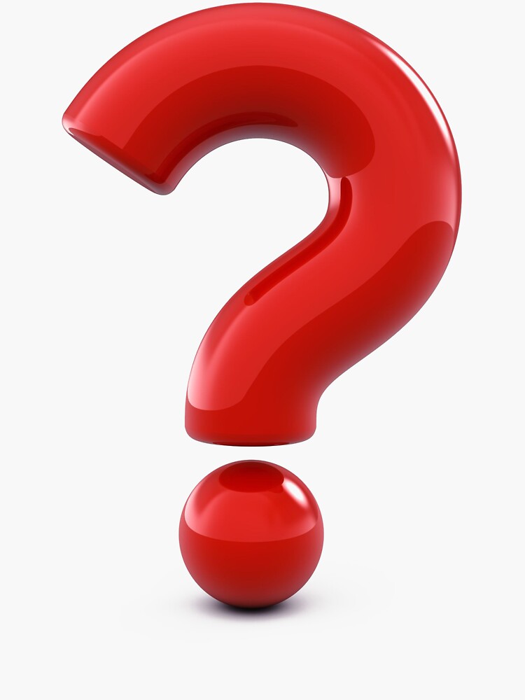 "Question mark classic new design" Sticker by OsamaSalaymeh | Redbubble