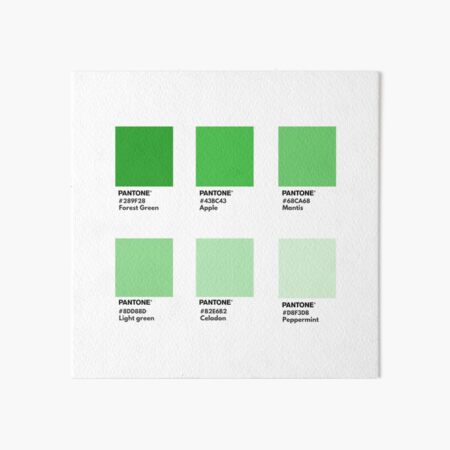"Bright green pantone color swatch" Art Board Print for Sale by ...