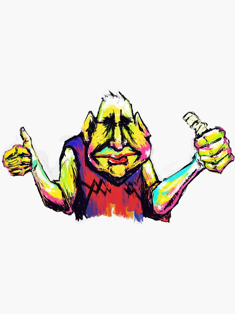 "two thumbs ohhhh yeah" Sticker for Sale by eadydDesign | Redbubble