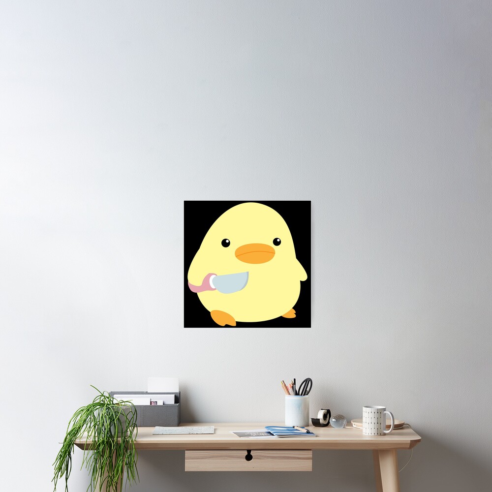 "Ente mit Messer Meme Küken Huhn Gans Dank Memes" Poster von ...