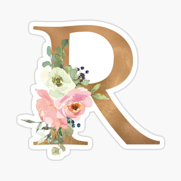 "Letter R Monogram" Sticker for Sale by WisdomInspired | Redbubble