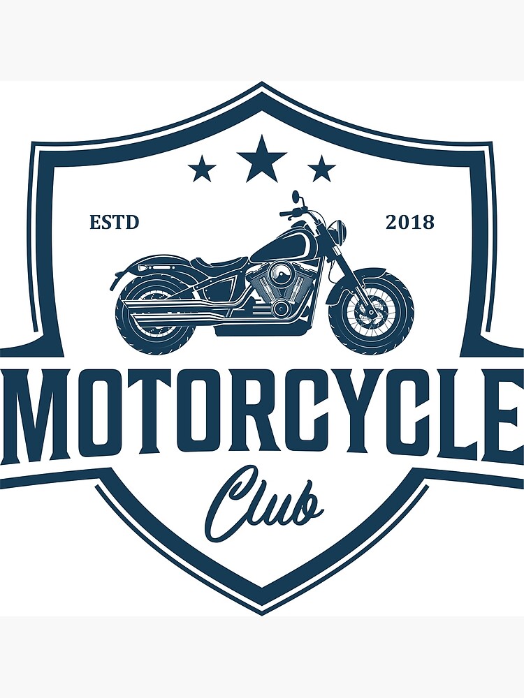 "Motorcycle Club" Poster for Sale by LivingKreative | Redbubble