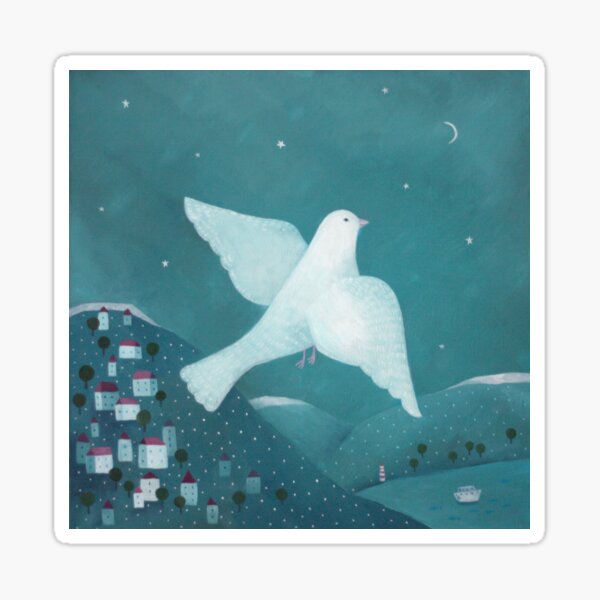 "white pigeon" Sticker for Sale by taoart | Redbubble