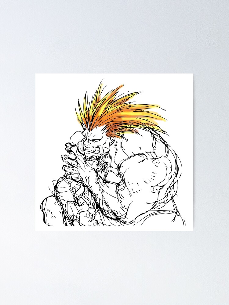 "Streetfighter Blanka" Poster for Sale by BoloSamoa75 | Redbubble