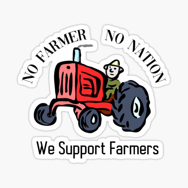 "We Support Our Farmers - No Profit artwork" Sticker for Sale by ...