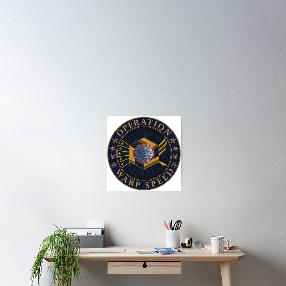 "Operation Warp Speed Logo" Poster for Sale by Spacestuffplus | Redbubble