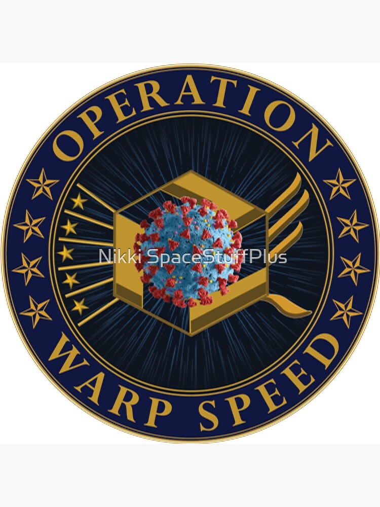 "Operation Warp Speed Logo" Poster for Sale by Spacestuffplus | Redbubble