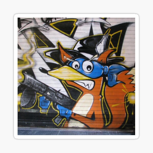 "Swiper the fox graffiti " Sticker for Sale by HaleyTrapz | Redbubble