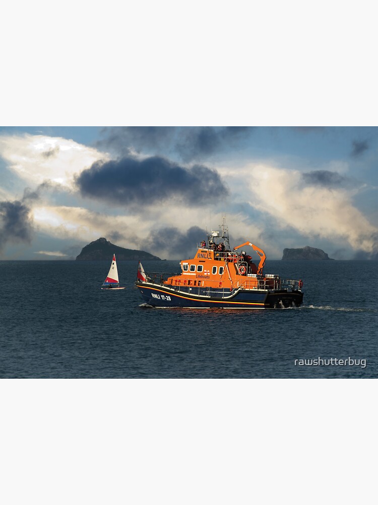"RNLI Lifeboat Torbay" Sticker for Sale by rawshutterbug | Redbubble