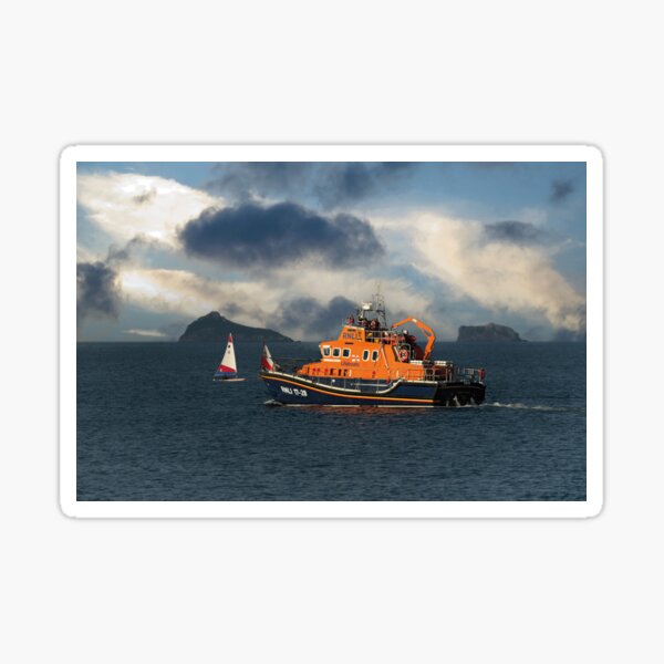 "RNLI Lifeboat Torbay" Sticker for Sale by rawshutterbug | Redbubble