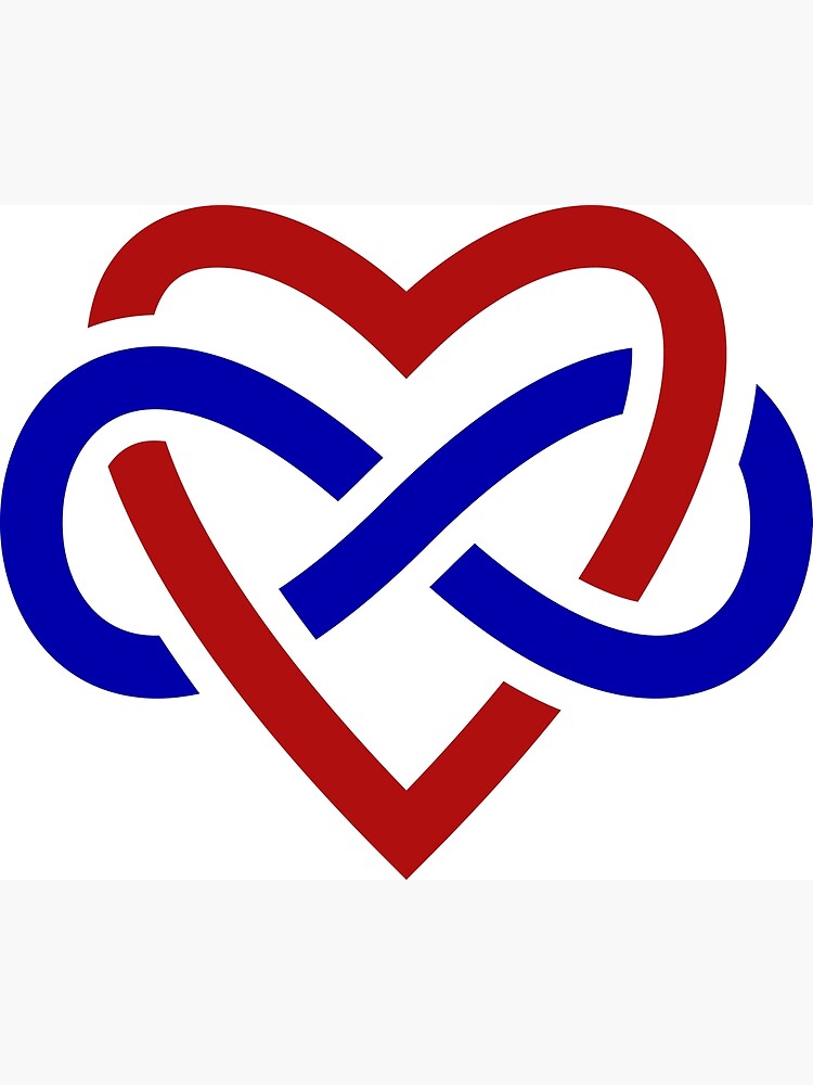 "Polyamory Infinity Heart Symbol" Poster by ArgosDesigns | Redbubble