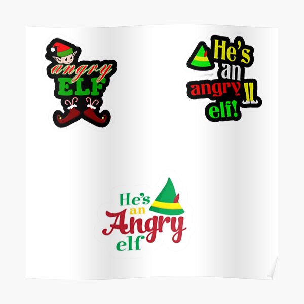 "Angry Elf" Poster for Sale by DamaliePierre | Redbubble