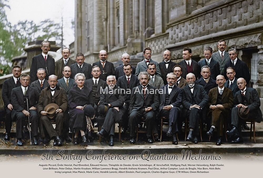 "With names: 5th Solvay Conference on Quantum Mechanics, 1927. " by ...