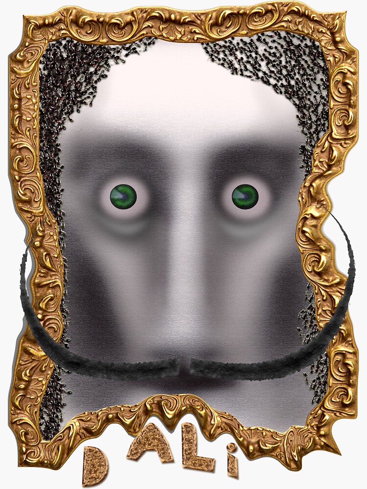 "Dali" Sticker for Sale by RusticShiraz | Redbubble