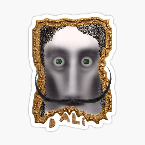 "Dali" Sticker for Sale by RusticShiraz | Redbubble