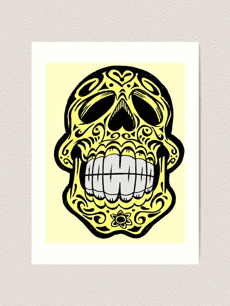 "Happy laughing skeleton face" Art Print for Sale by Ani1111 | Redbubble