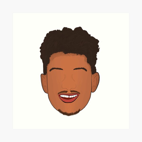 "Patrick Mahomes drawing" Art Print by BhamCartoons | Redbubble