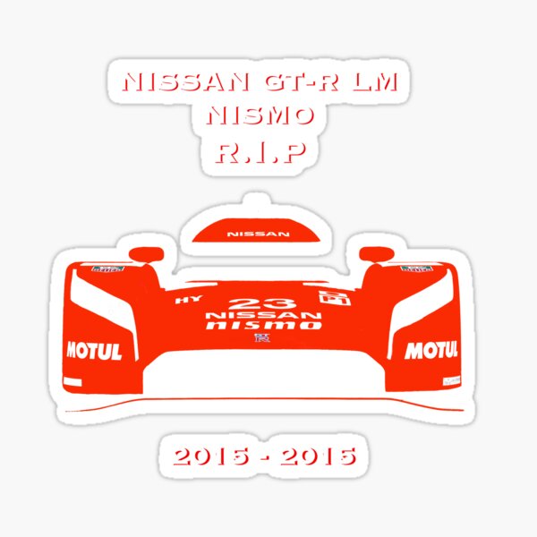 "NISSAN GT-R LM NISMO" Sticker for Sale by Lynchie | Redbubble