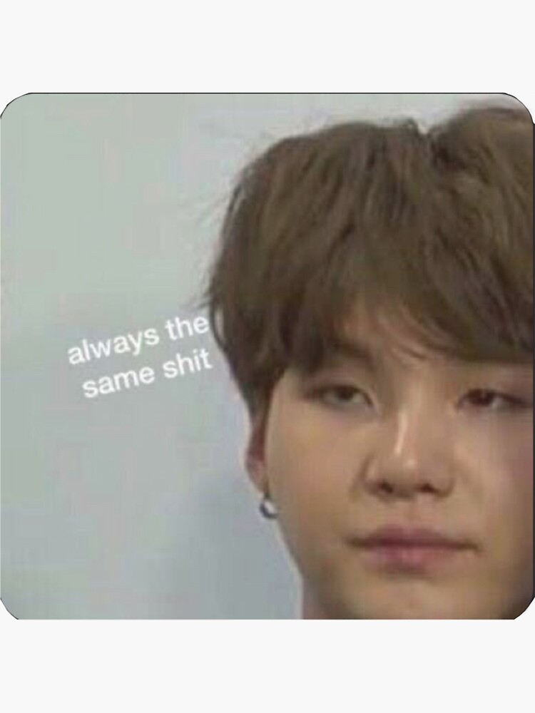 "Suga meme" Sticker by love-101 | Redbubble