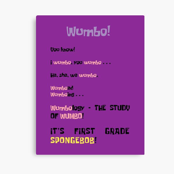 Wumbo Canvas Prints | Redbubble