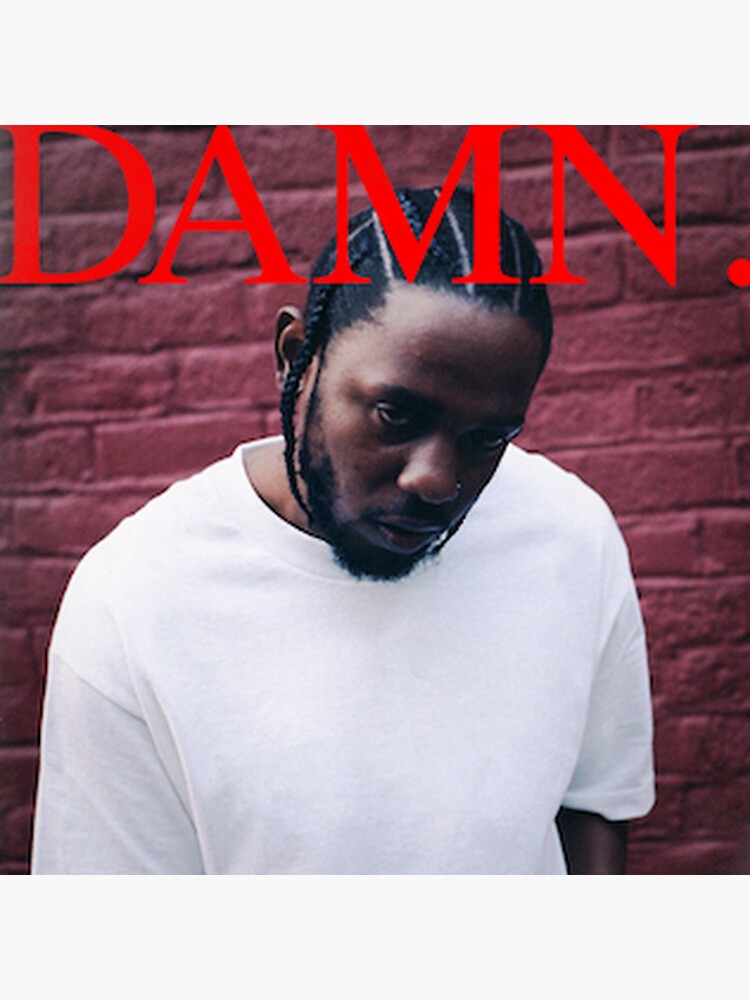 "Damn." Sticker for Sale by TheDavisShop | Redbubble