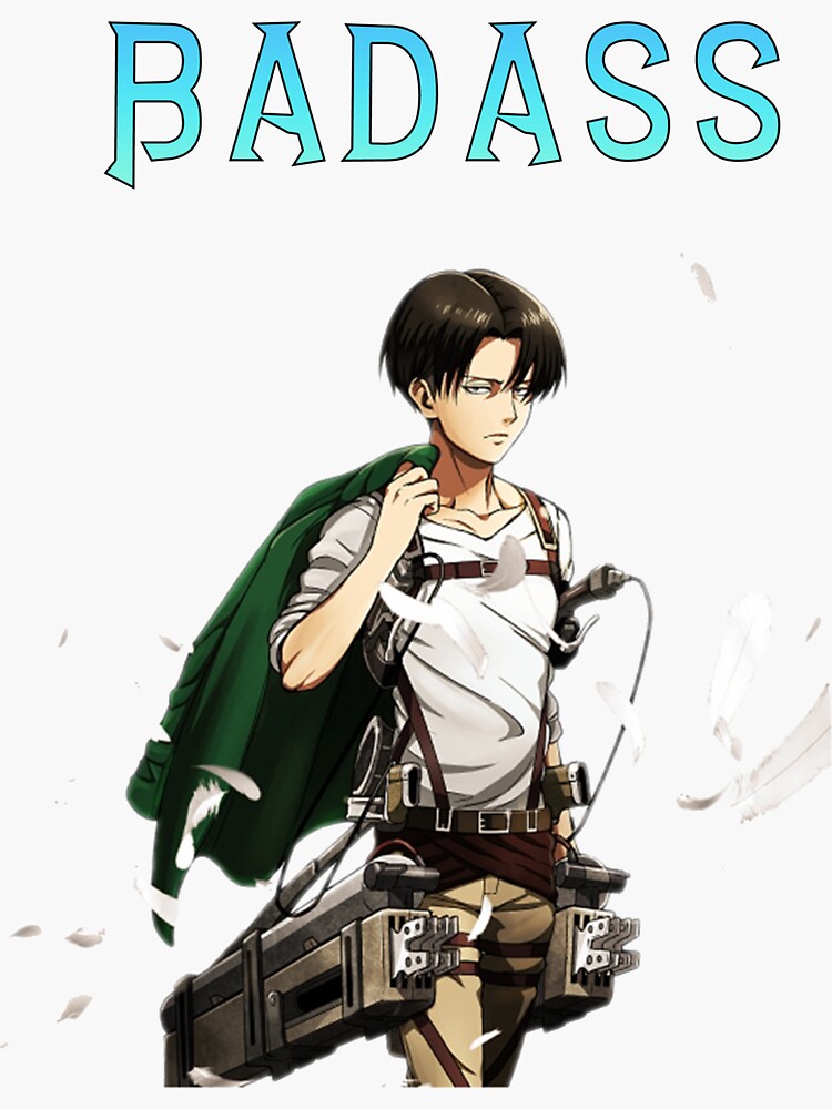 "Attack on Titan Levi Badass" Sticker for Sale by ShingekiStore | Redbubble