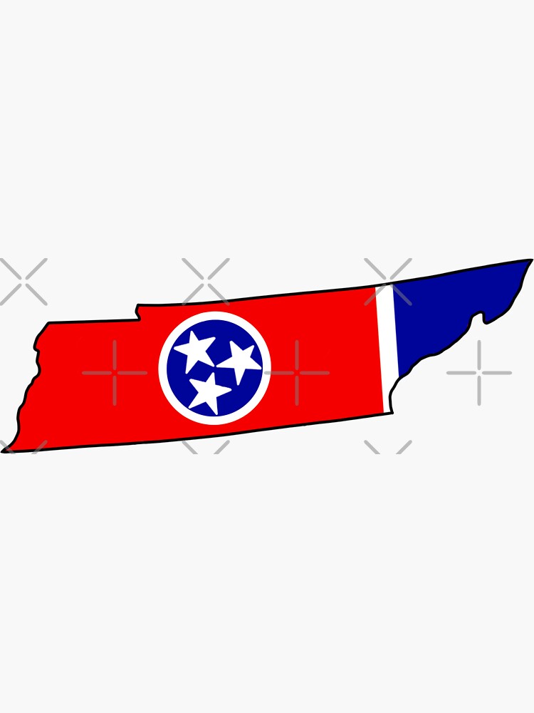 "Tennessee State Flag" Sticker for Sale by belleramsey | Redbubble