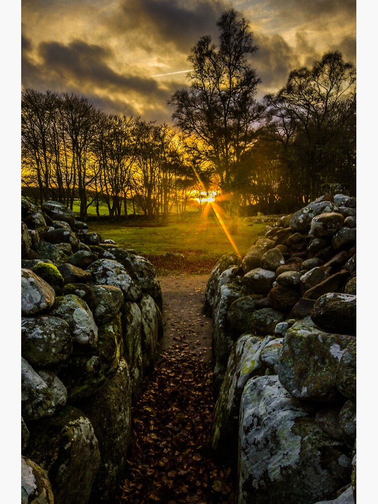 "Winter Solstice Sunset, Clava Cairns" Sticker for Sale by ...