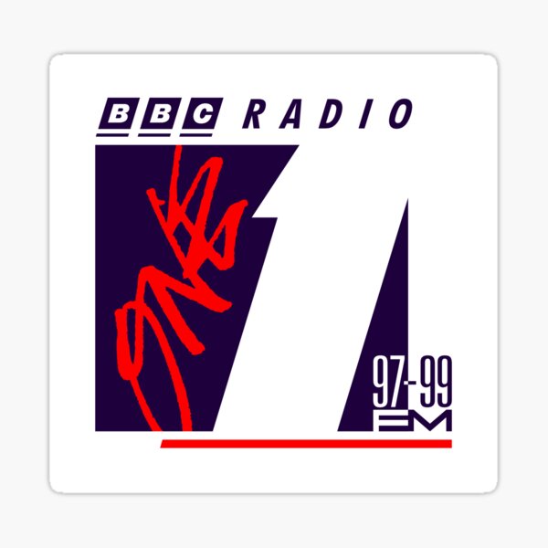 "beebthings Radio 1 - 1990" Sticker for Sale by beebthings | Redbubble