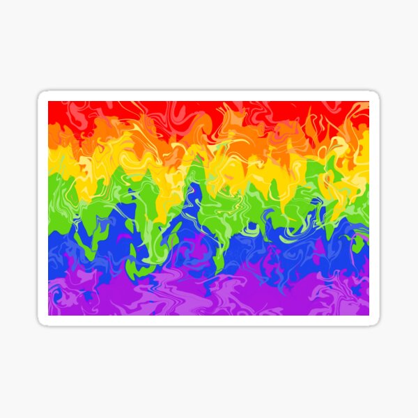 "Gay Pride Flag (Subtle)" Sticker for Sale by neevefour | Redbubble