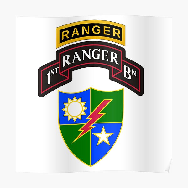"1st Ranger Battalion" Poster by Buckwhite | Redbubble