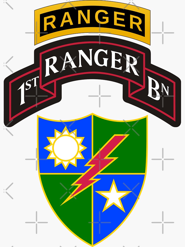 "1st Ranger Battalion" Sticker for Sale by Buckwhite | Redbubble