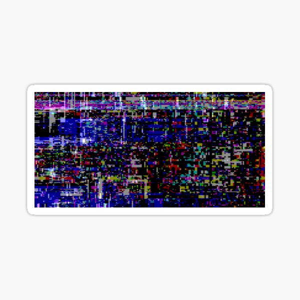 "Glitch" Sticker for Sale by xcaosx | Redbubble