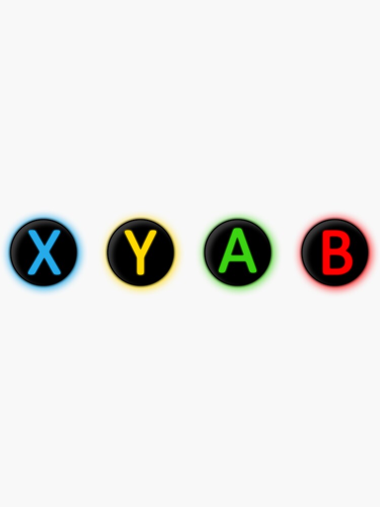 "Xbox Buttons" Sticker for Sale by JustSuth | Redbubble