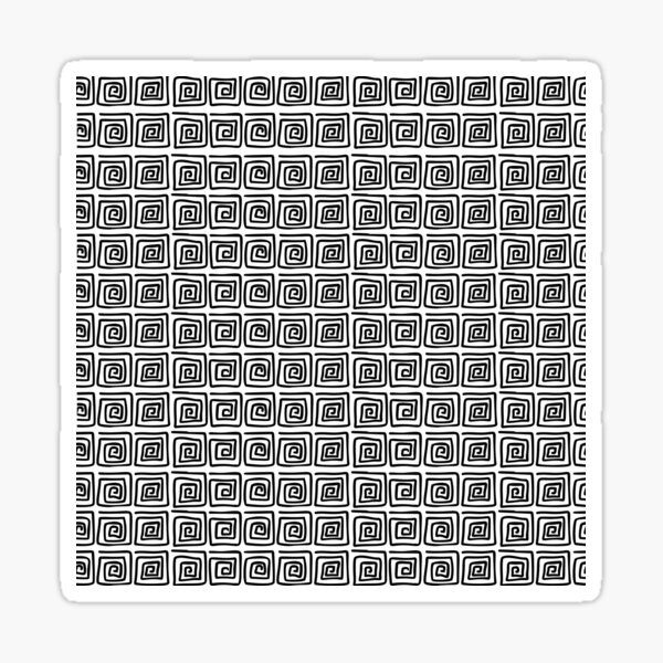 "Black and White African Pattern" Sticker for Sale by Mukoke | Redbubble