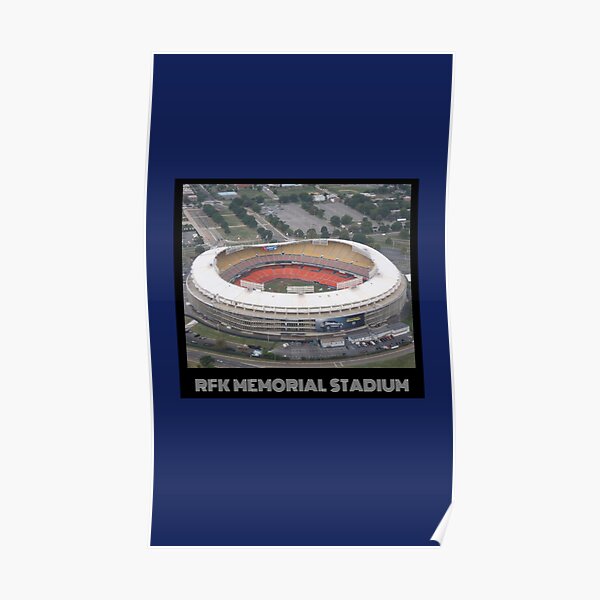 "RFK Memorial Stadium- Nationals Navy" Poster for Sale by DeadStadium ...