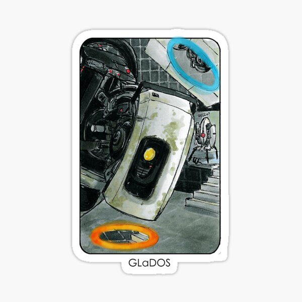 "Villain Clans - GLaDOS" Sticker for Sale by emilytabet | Redbubble