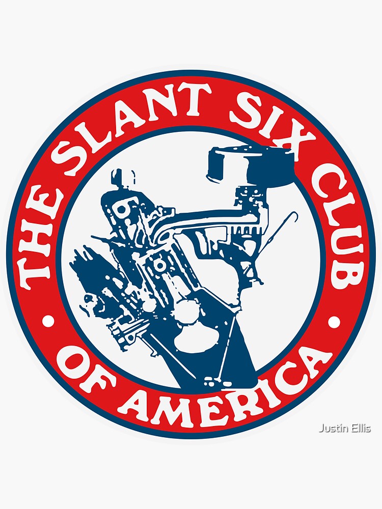 "Slant 6 Club of America - Engine Design" Sticker for Sale by ...