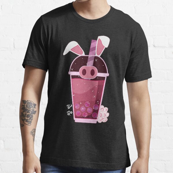 "STRAY KIDS Changbin BOBA TEA Dwaekki Pig Rabbit Drink" T-shirt for ...