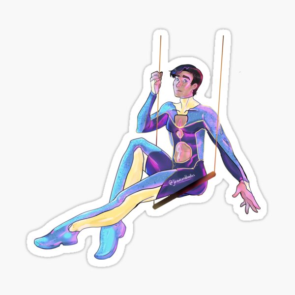"Sparkling Circus Grayson" Sticker for Sale by JdrawsNdoodles | Redbubble