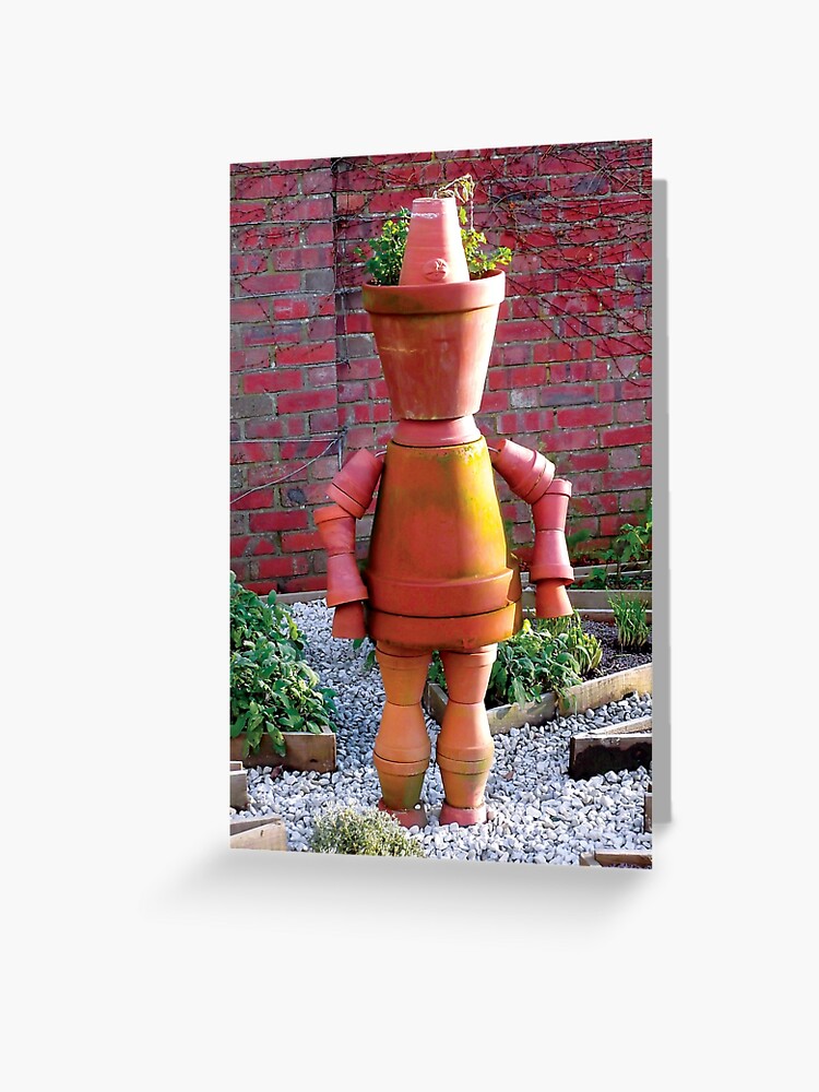 "Flower Pot Man" Greeting Card for Sale by QuarterMoon | Redbubble