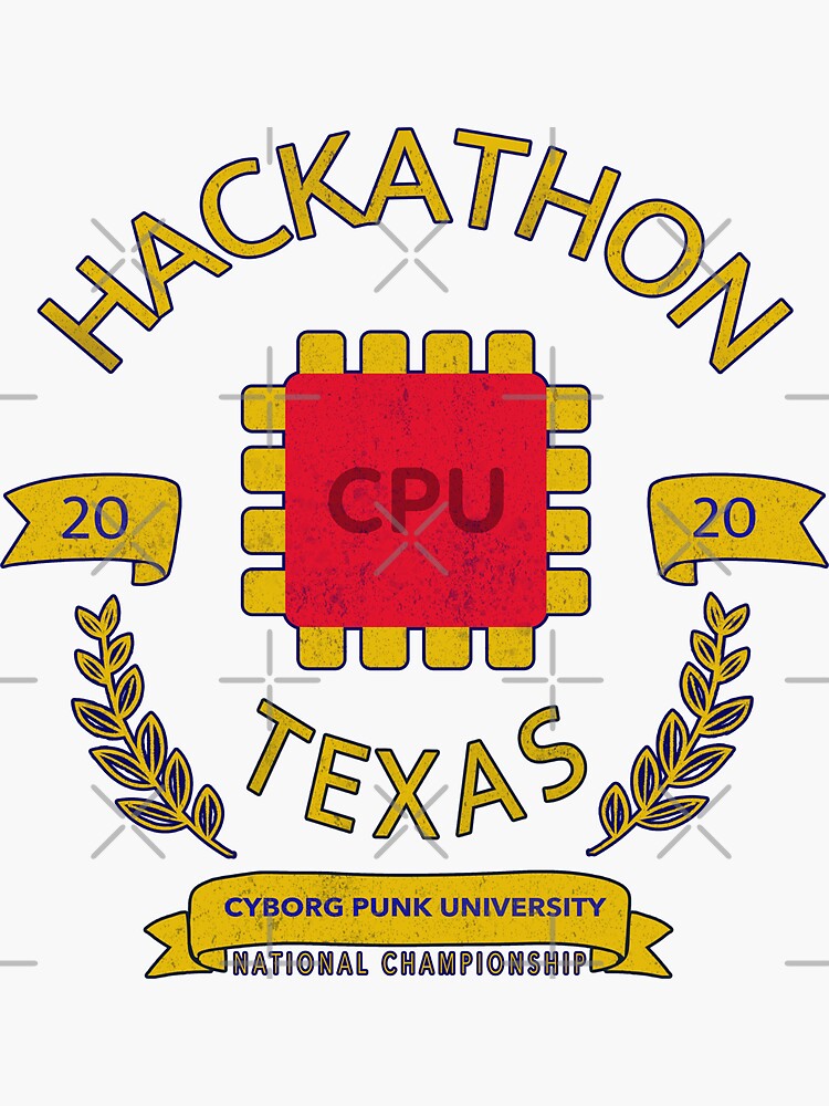 "Hackathon Texas Championship - Gold 2020" Sticker for Sale by Coder-T ...