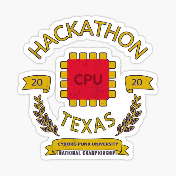 "Hackathon Texas Championship - Gold 2020" Sticker for Sale by Coder-T ...
